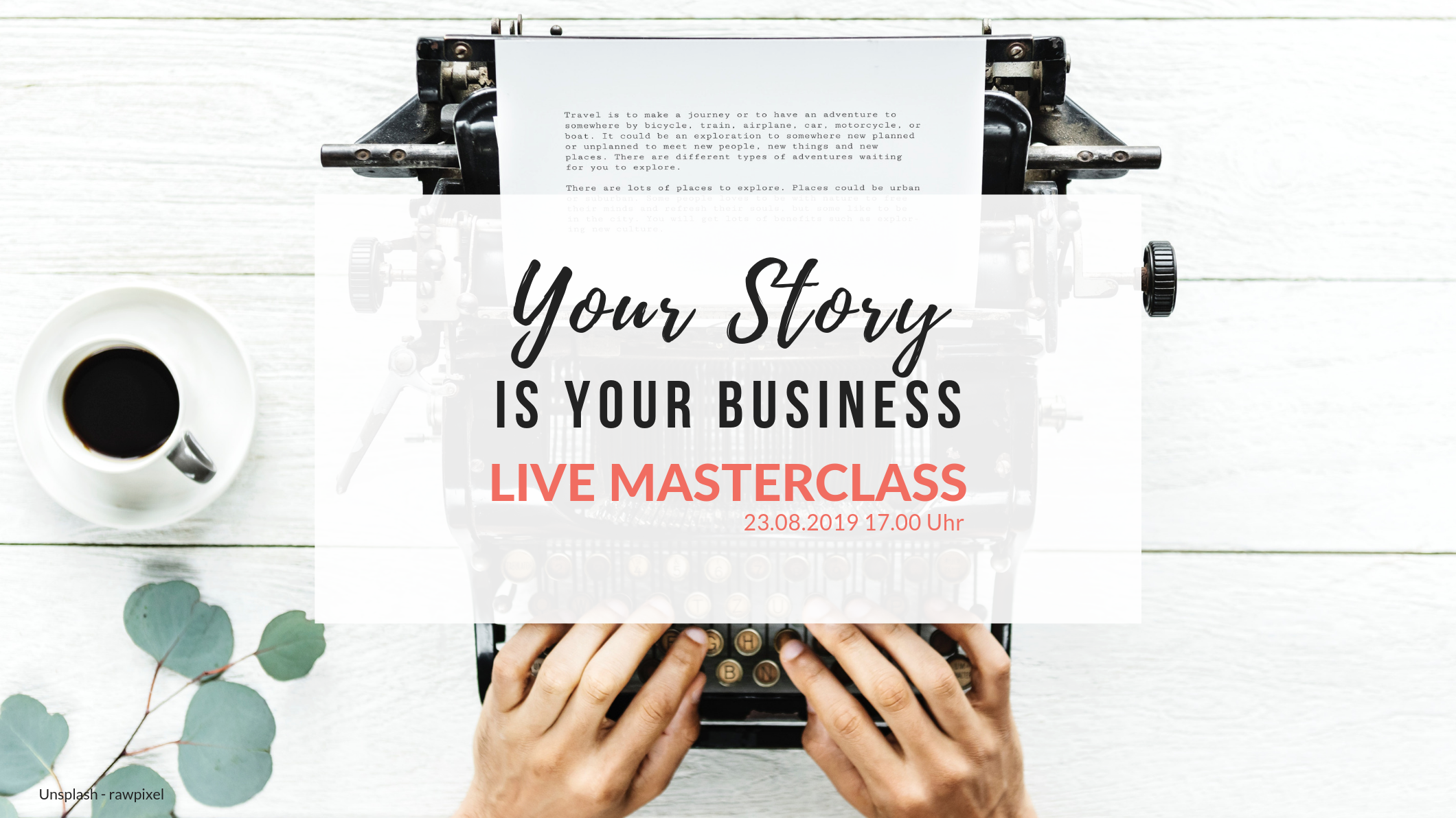 YOUR STORY - LIVE MASTERCLASS by Iris Seng
